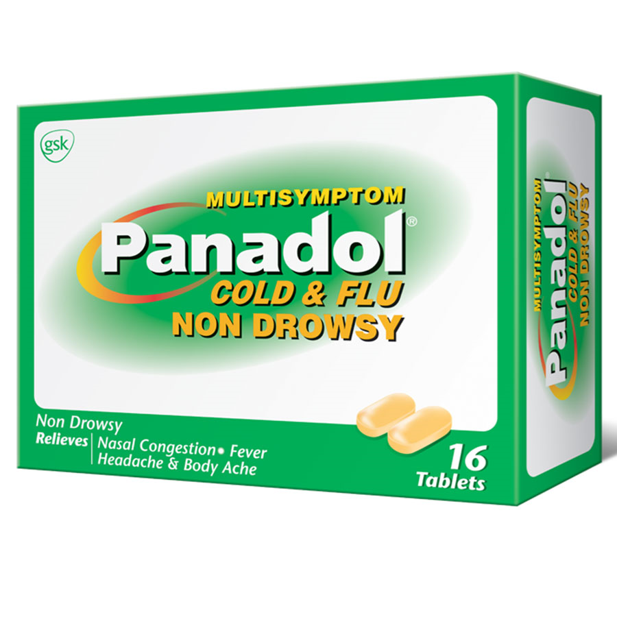 Panadol Multisymptom Non Drowsy 16'S - Shine Distributors Ltd.
